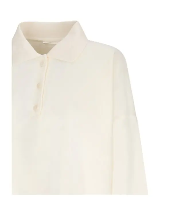 THE ROW Knitted Polo Sweatshirt - Shell Color