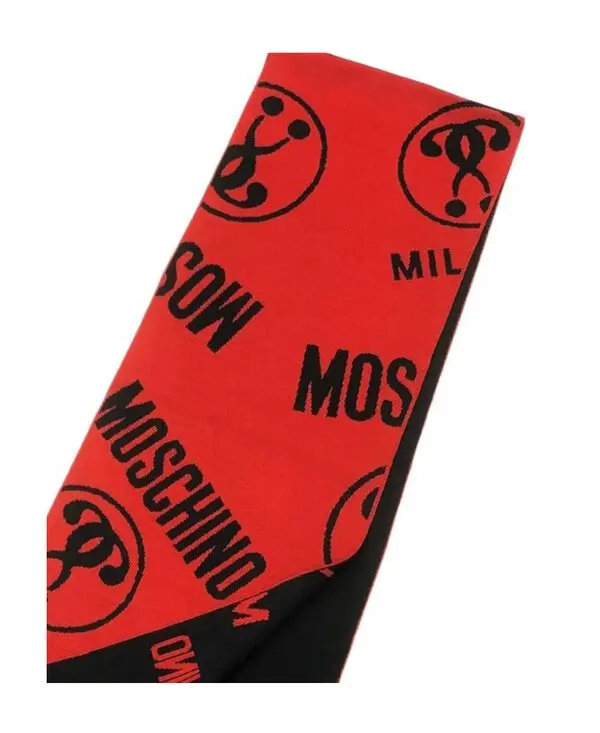 Moschino Two-color Printed Logo Scarf