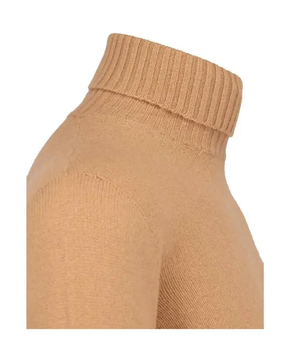 DRUMOHR Ribbed Turtleneck Sweater - Nude