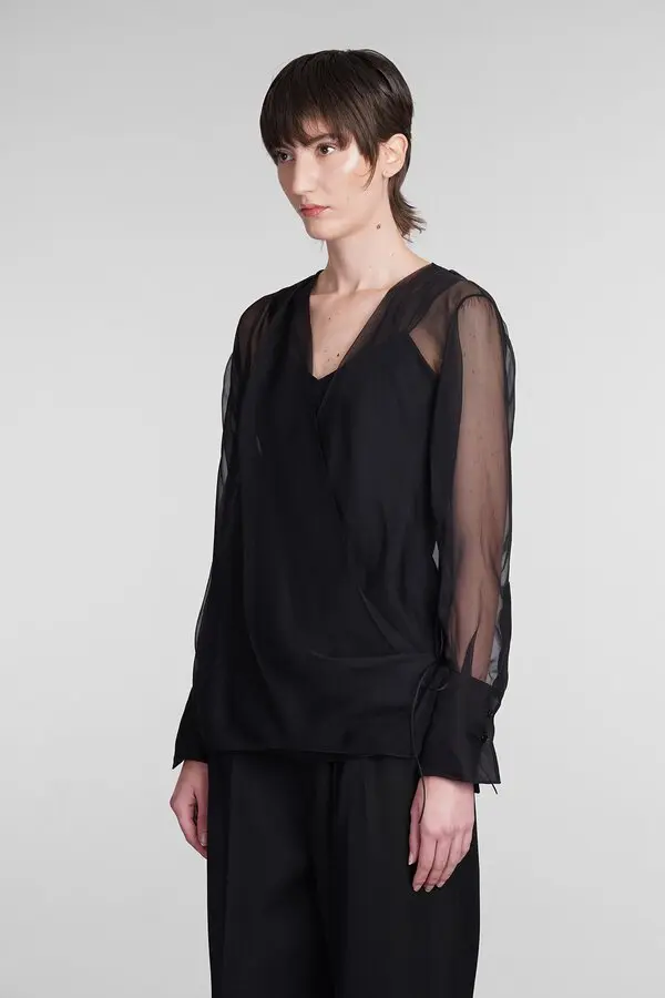 Givenchy Sheer Detailed Long-sleeve Top