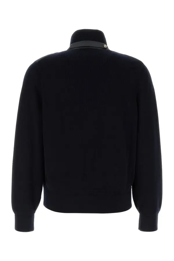 TOM FORD High-neck Zipped Wool Jacket With Quilted Front