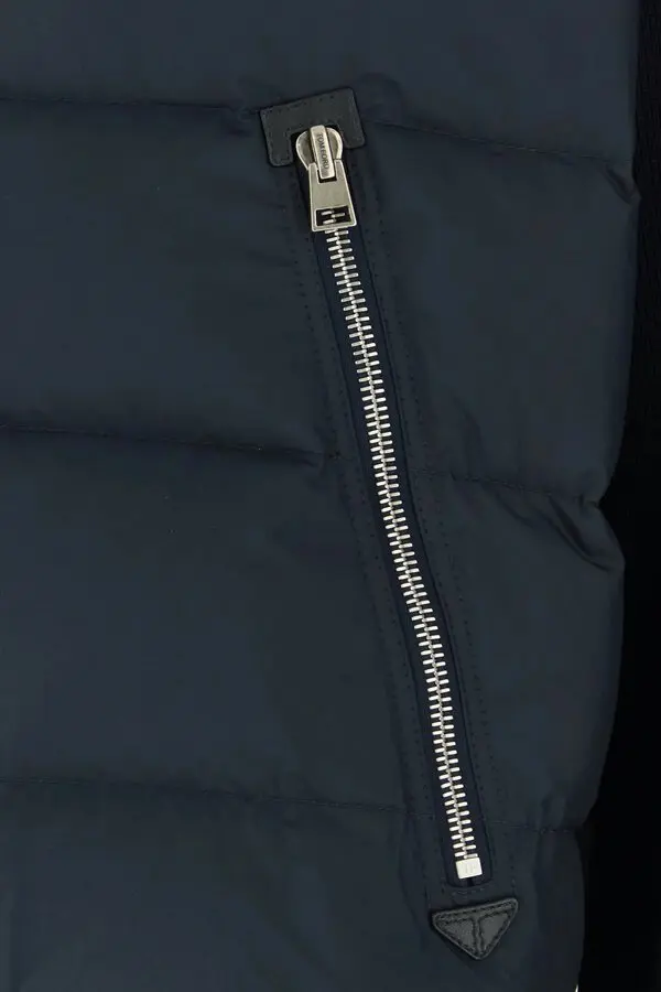 TOM FORD High-neck Zipped Wool Jacket With Quilted Front