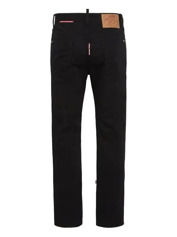 Dsquared2 Logo Patch Straight-leg Jeans