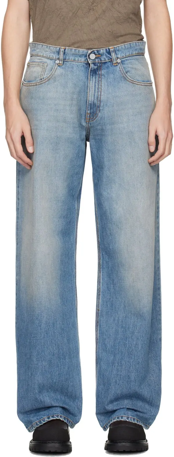 ERL Breakwater Wash Straight-leg Jeans