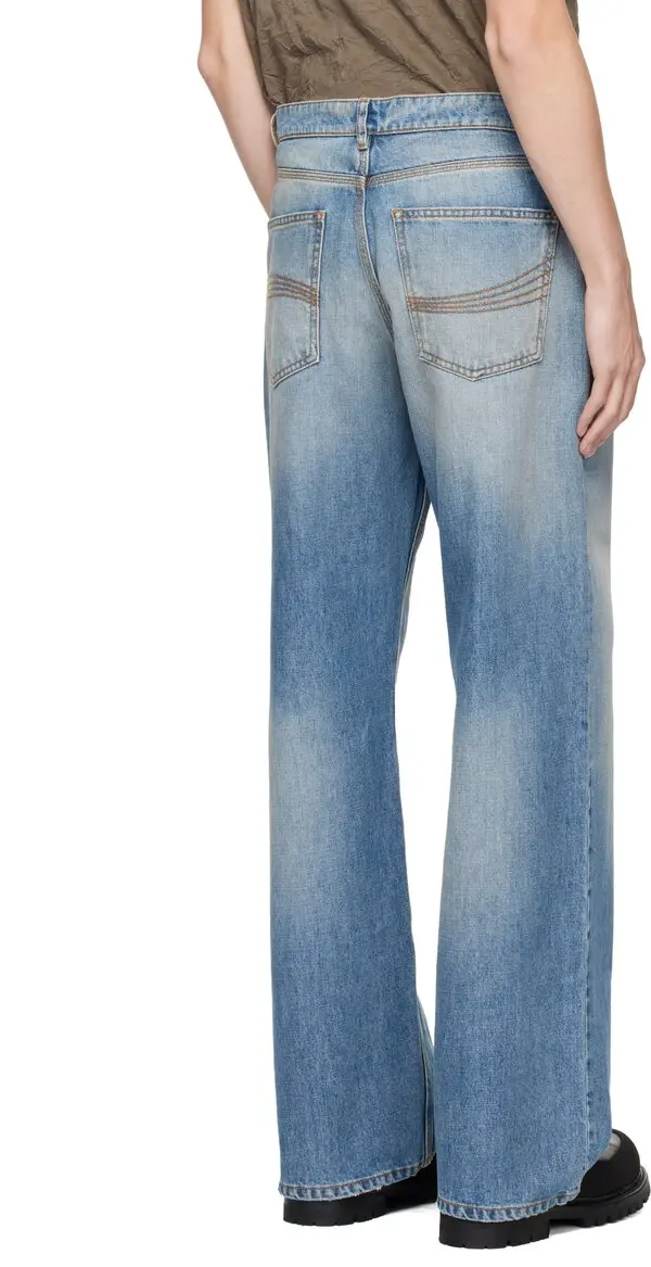 ERL Breakwater Wash Straight-leg Jeans