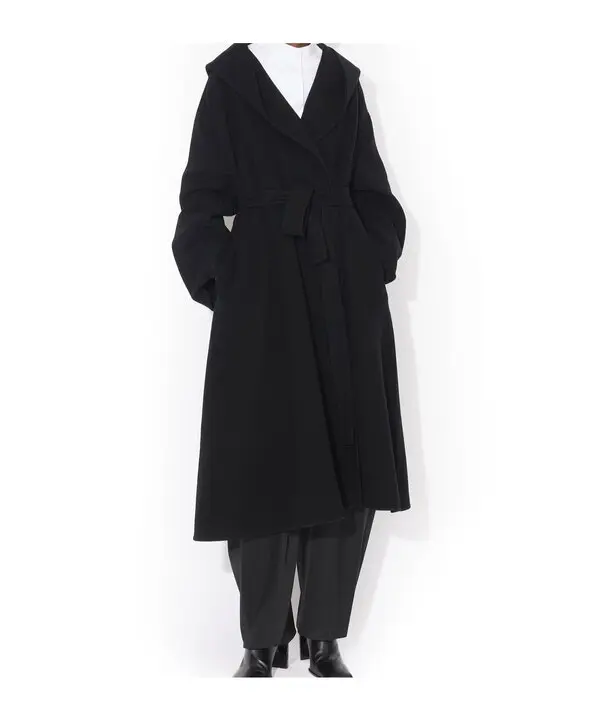 Alaïa Hooded Tie Coat