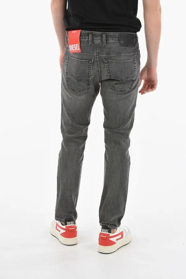 DIESEL® Slim Straight Logo Denim Jeans