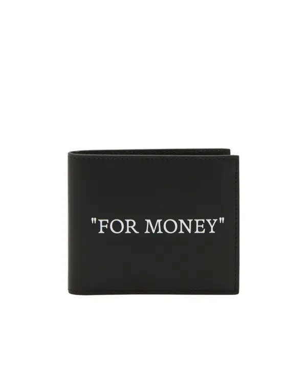 Off-White For Money' Bi-fold Wallet - Black