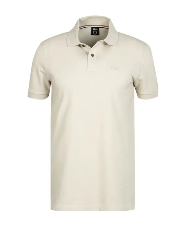Hugo Boss Logo Embroidered Regular-fit Polo Shirt - White