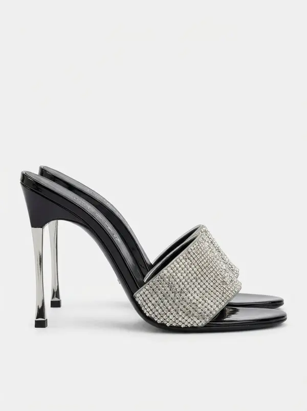 Gucci Gg Embellished Stiletto Sandals