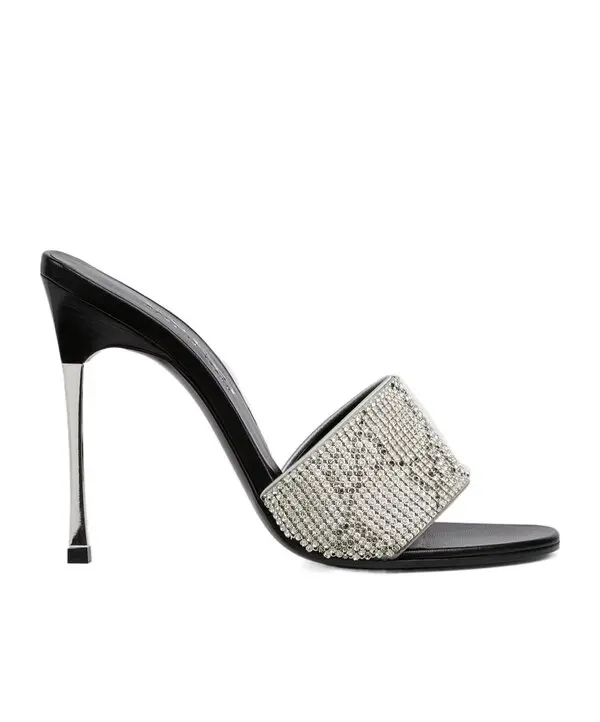 Gucci Gg Embellished Stiletto Sandals