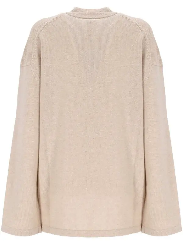 Max Mara Ribbed High-neck Sweater - Nude