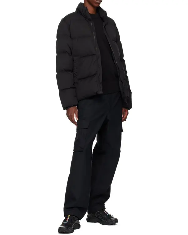 Stone Island Logo Patch Crewneck Jumper - Black