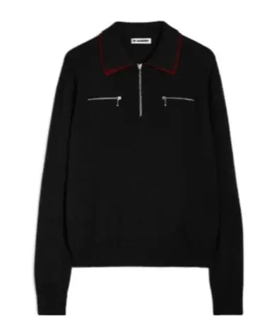 JIL SANDER Lightweight Polo Jumper