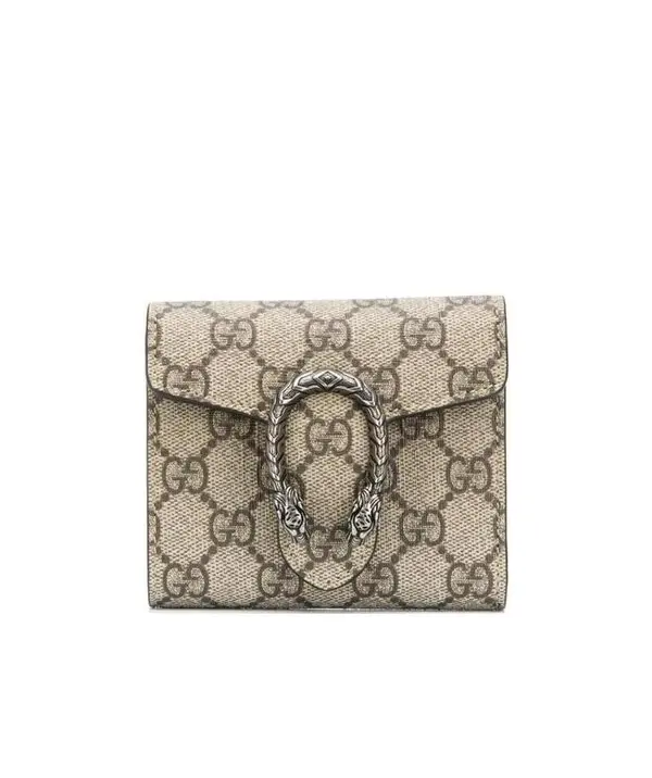 Gucci Dionysus Card Case Wallet - Nude