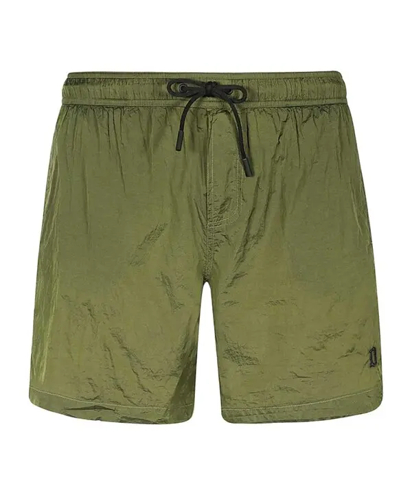 DONDUP Drawstring Waist Swim Shorts - Green