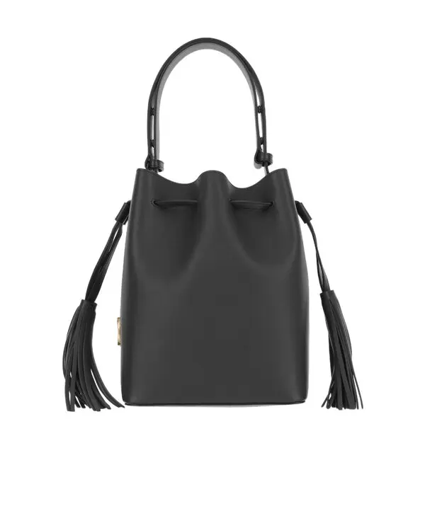 Valentino Garavani Vlogo Signature Drawstring Tote Bag - Black