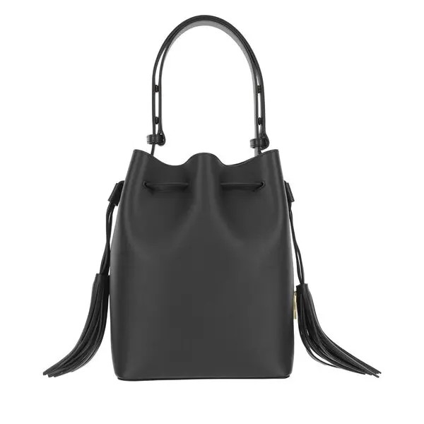 Valentino Garavani Vlogo Signature Drawstring Tote Bag - Black