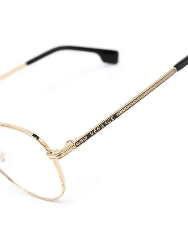 Versace Round Frame Eyeglasses - White