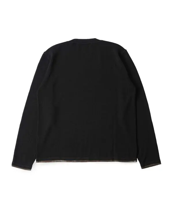 MARGARET HOWELL Mhl. Tipped Merino Wool Thermal Long Sleeve