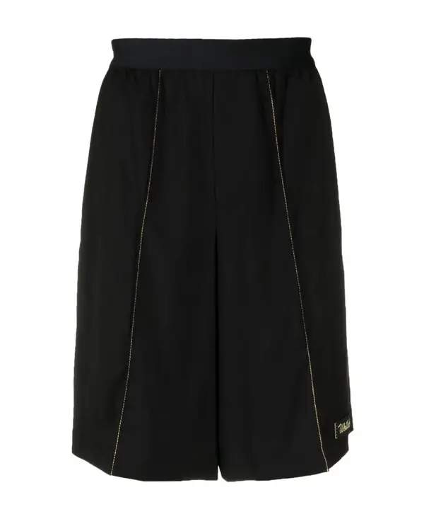 We11Done Contrast Stitching Track Shorts
