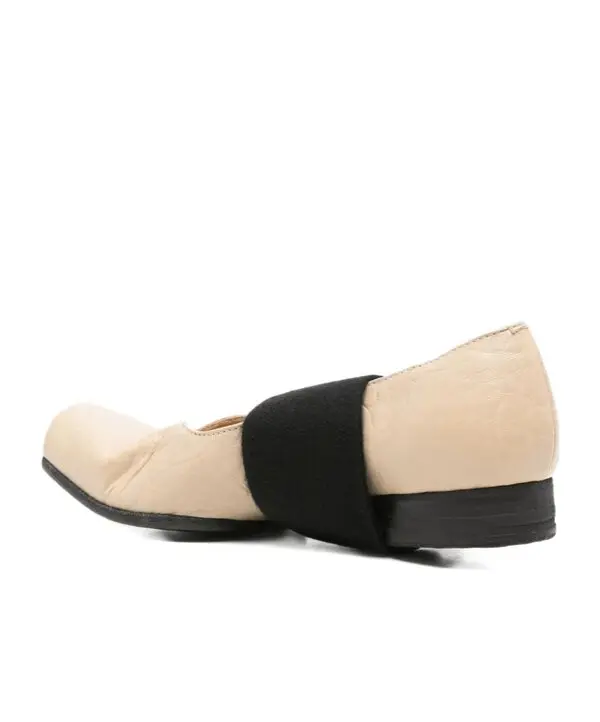 UMA WANG Square-toed Ballet Flats - Offwhite