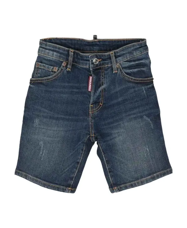 Dsquared2 Mid-rise Denim Shorts - Blue