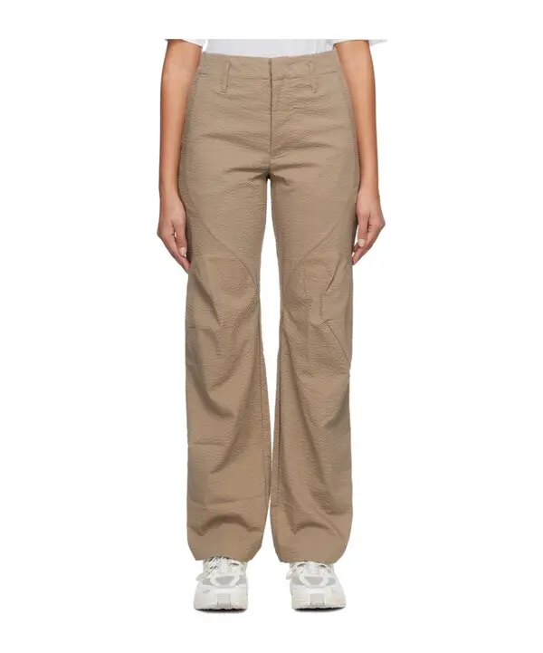 POST ARCHIVE FACTION (PAF) Textured Straight-leg Trousers