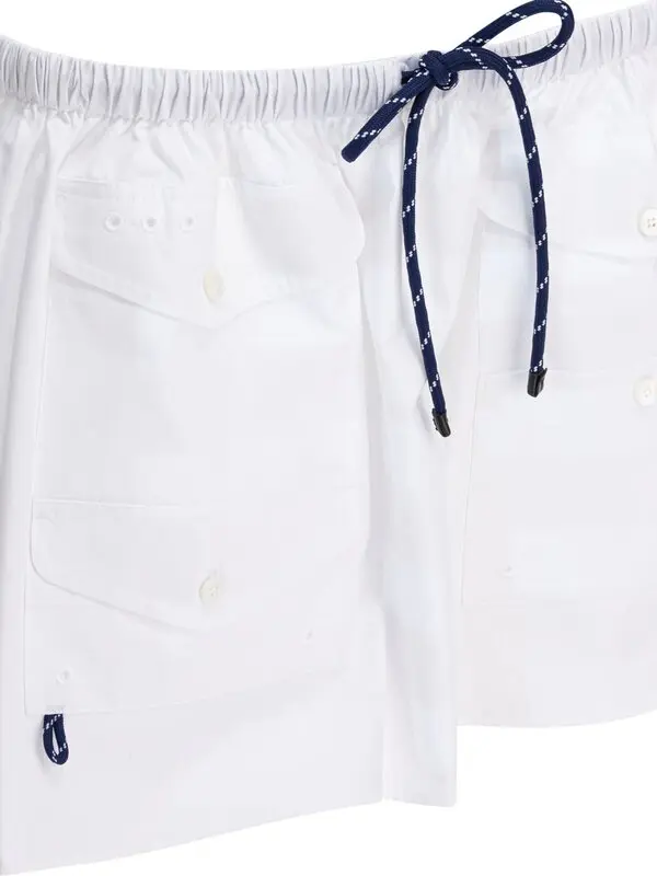 Miu Miu Logo Embroidered Drawstring Skirt