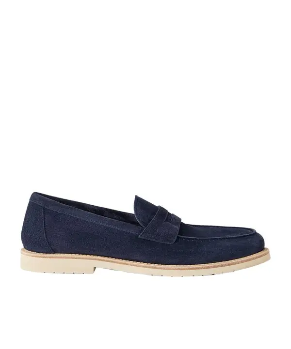 Brunello Cucinelli Slip-on Flat Loafers - Black