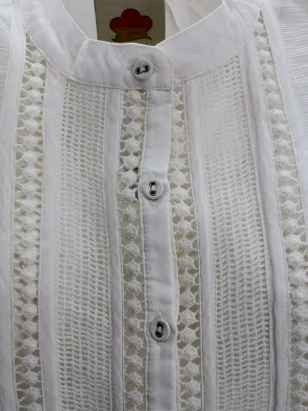 Farm Rio Lace High Neck Blouse