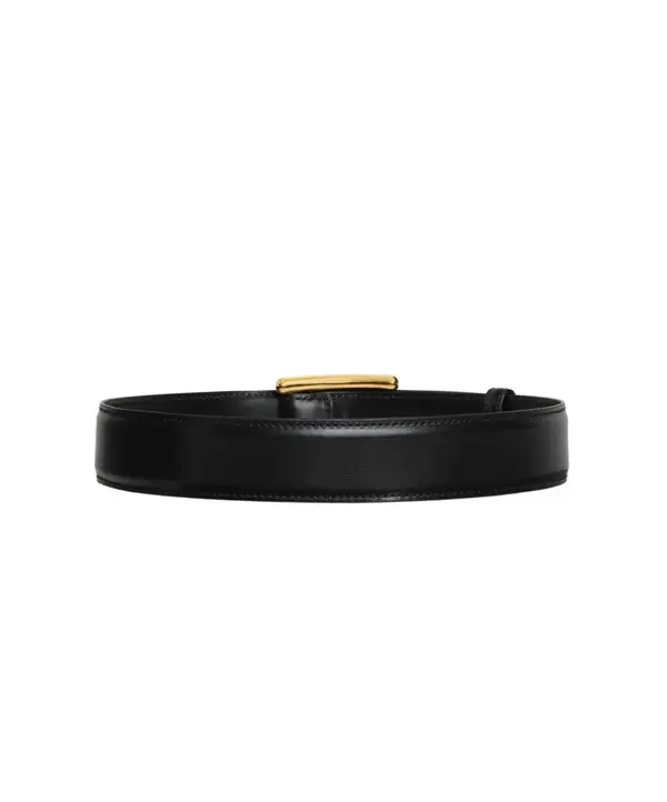Alaïa Thin Belt With Jewel Buckle - Black