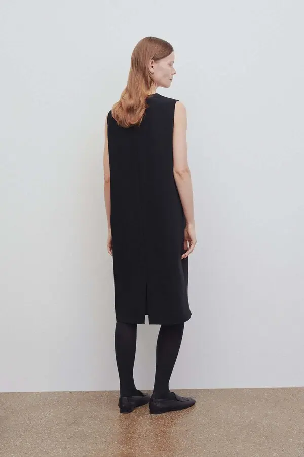 THE ROW Mirna Sleeveless Dress - Black