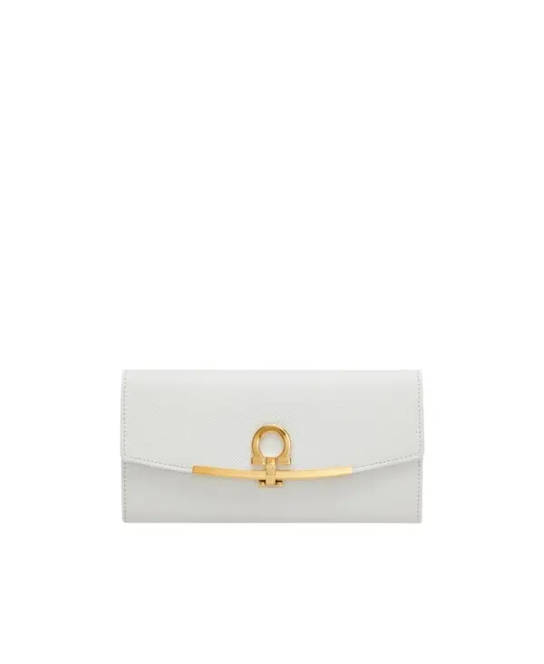 FERRAGAMO Flip Wallet - Nude