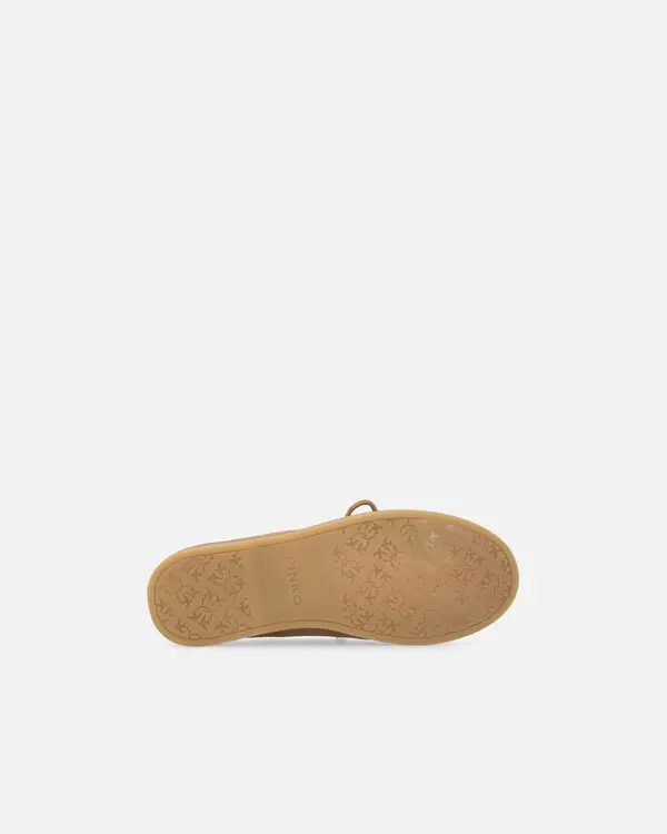 Pinko Grace 01 Suede Lace-up Loafers - Brown