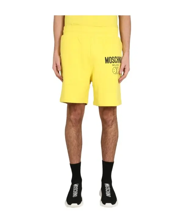 Moschino Printed Shorts - Yellow