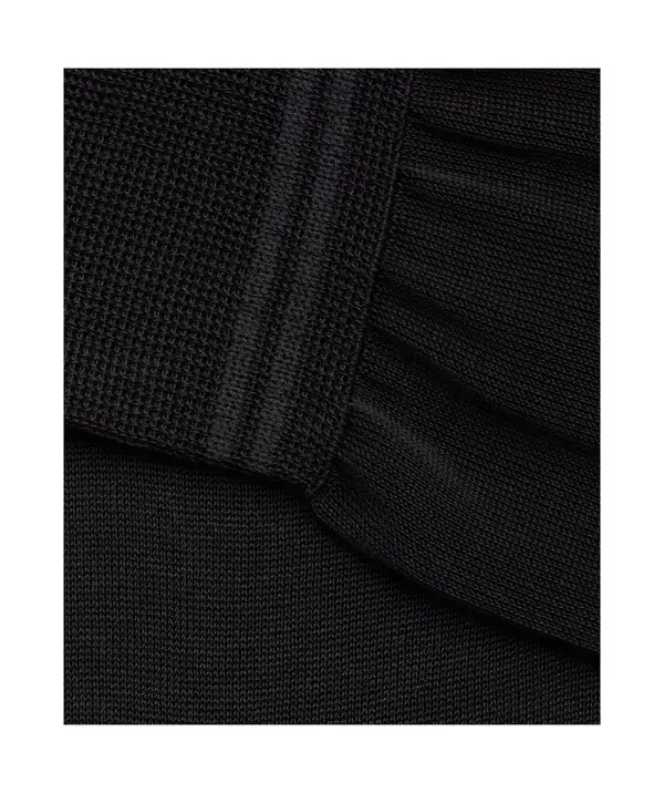 Zegna Cotton Ribbed Socks - Navy Blue