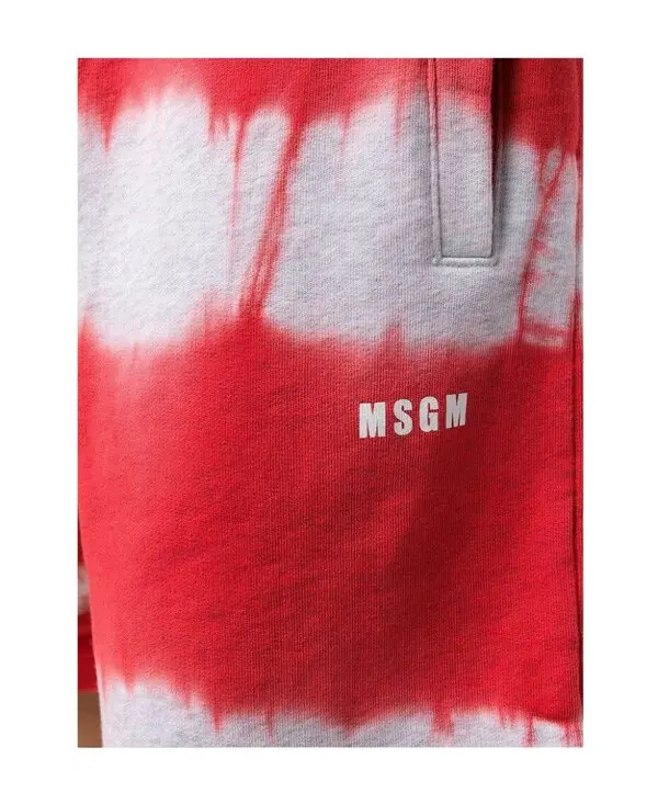 MSGM Tie-dye Bermuda Track Shorts