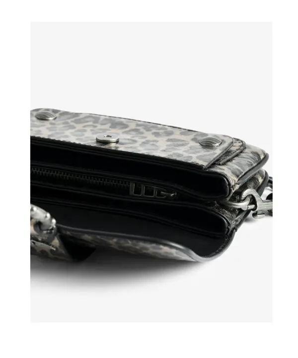 Zadig&Voltaire Voltaire Metallic Leopard Printed Kate Wallet