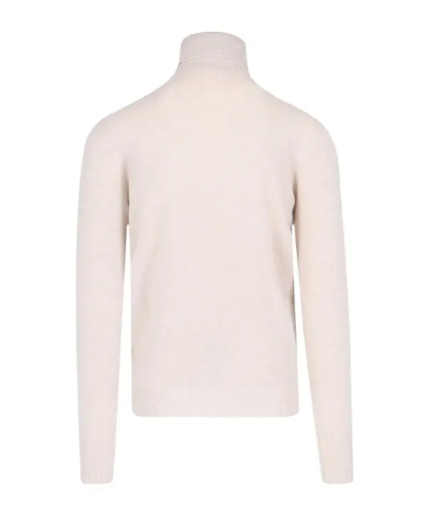 DRUMOHR Ribbed Turtleneck Knit Sweater - Pink