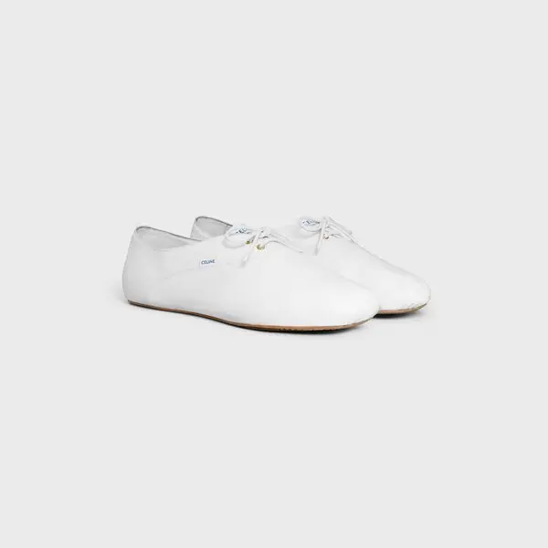 Celine Ballet Lace-up Shoe In Lambskin