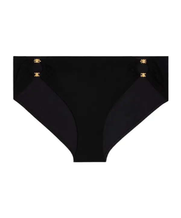 Celine Triomphe Swimsuit Bottom - Black
