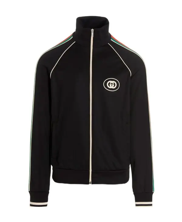 Gucci Technical Jersey Zip Jacket With Interlocking G