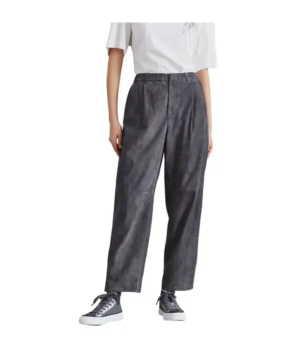 Brunello Cucinelli Straight-leg Leather Trousers
