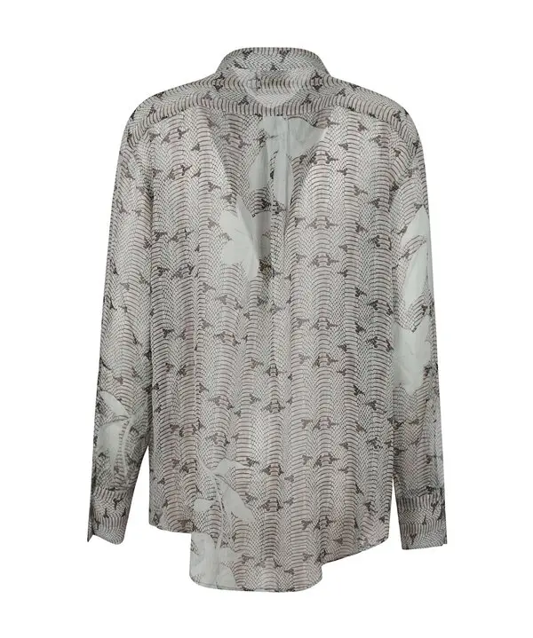 FORTE_FORTE Printed Long Sleeve Shirt