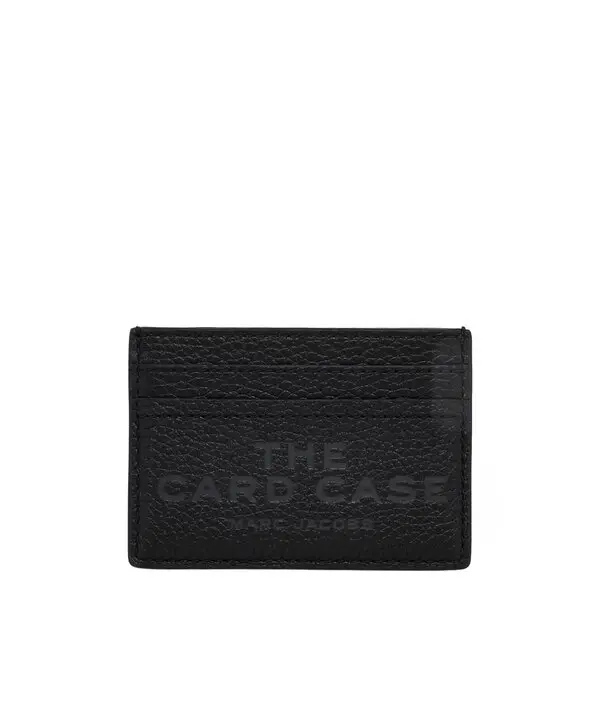 Marc Jacobs Logo-print Leather Cardholder - Black