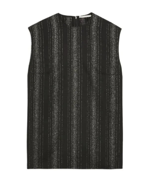 Stella McCartney Lurex Striped Crewneck Blouse