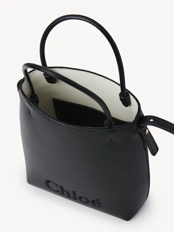 Chloé Sense Micro Tote Bag - Black