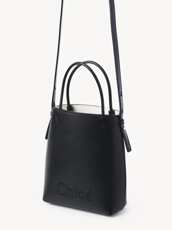Chloé Sense Micro Tote Bag - Black