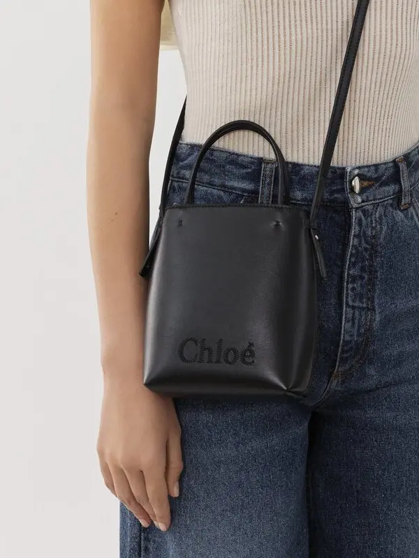 Chloé Sense Micro Tote Bag - Black
